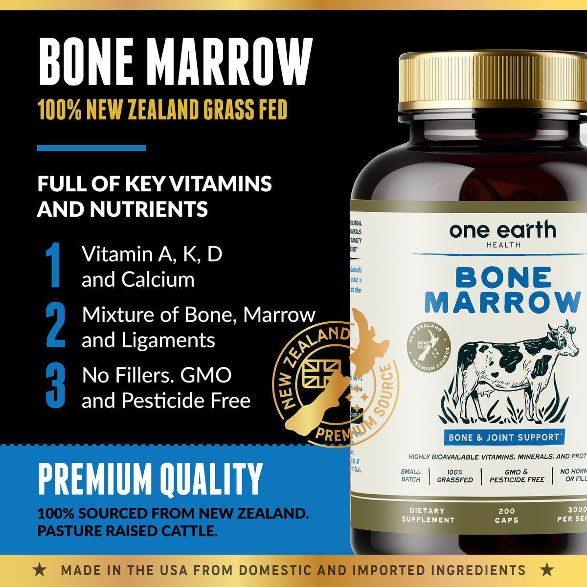 Beef Bone Marrow and Cartilage Supplement—Grass-Fed – OneEarthHealth