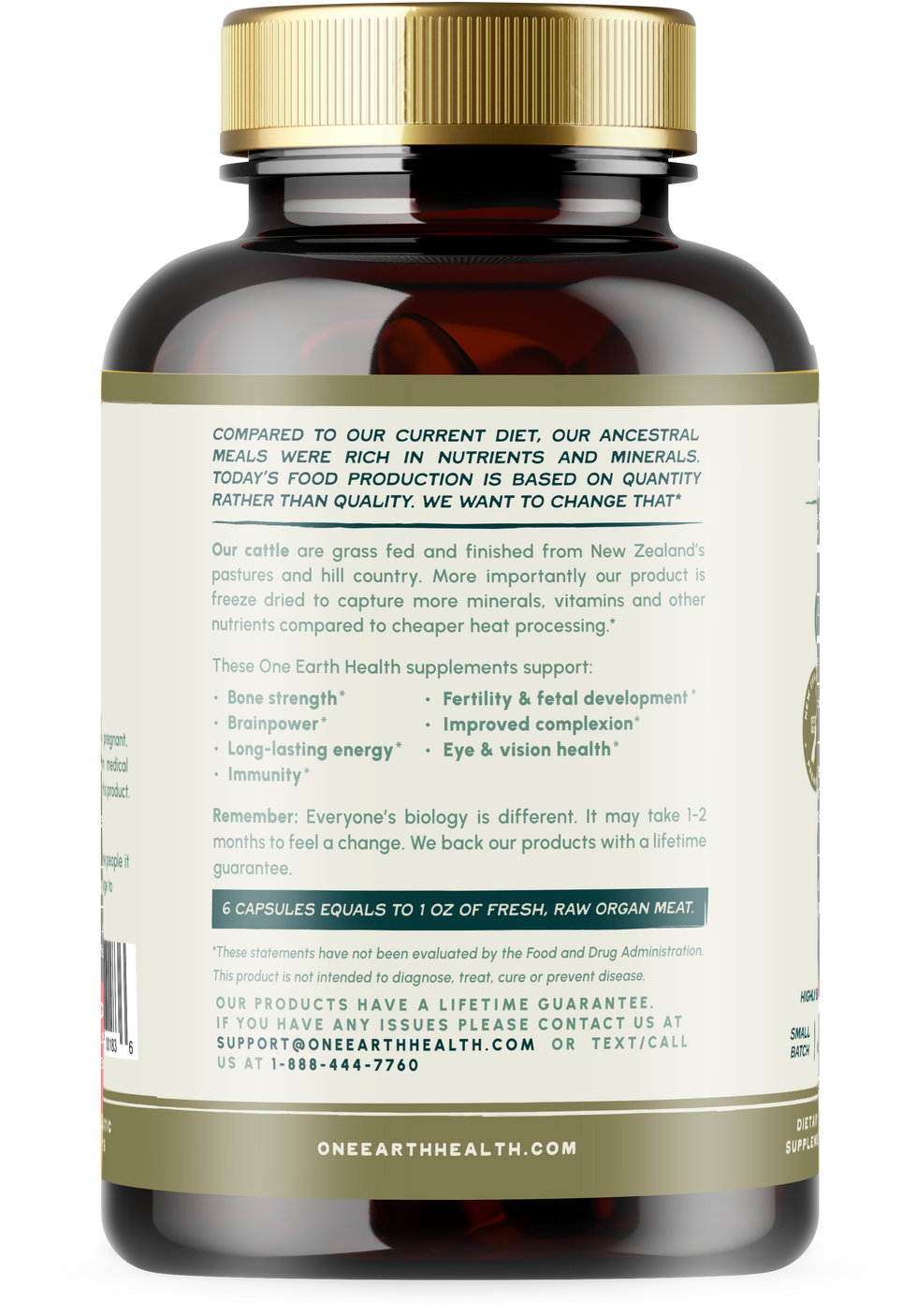 Multi-Organ Supplement—100% Grass-Fed New Zealand Beef – OneEarthHealth