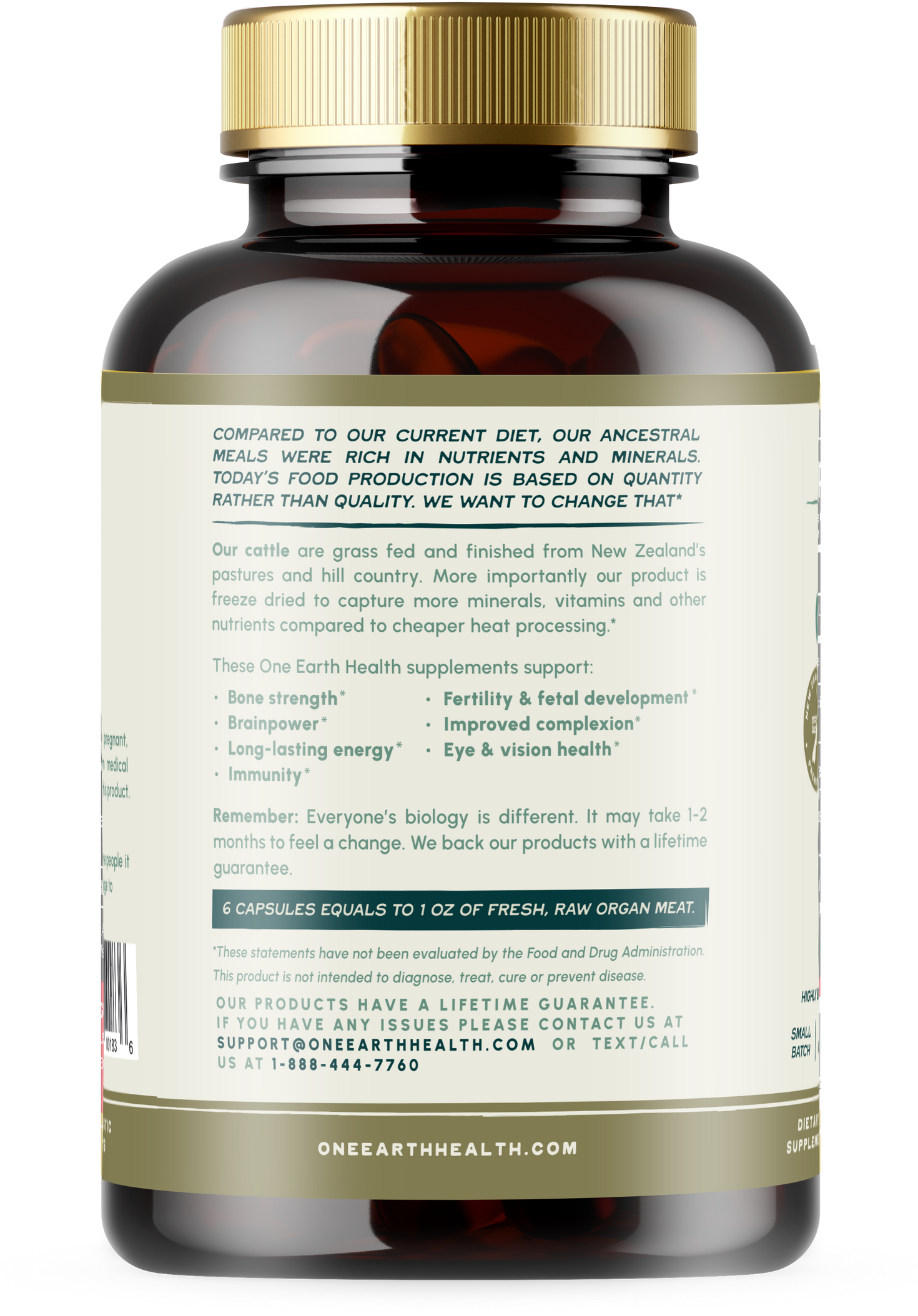 Multi-Organ Supplement—100% Grass-Fed New Zealand Beef – OneEarthHealth