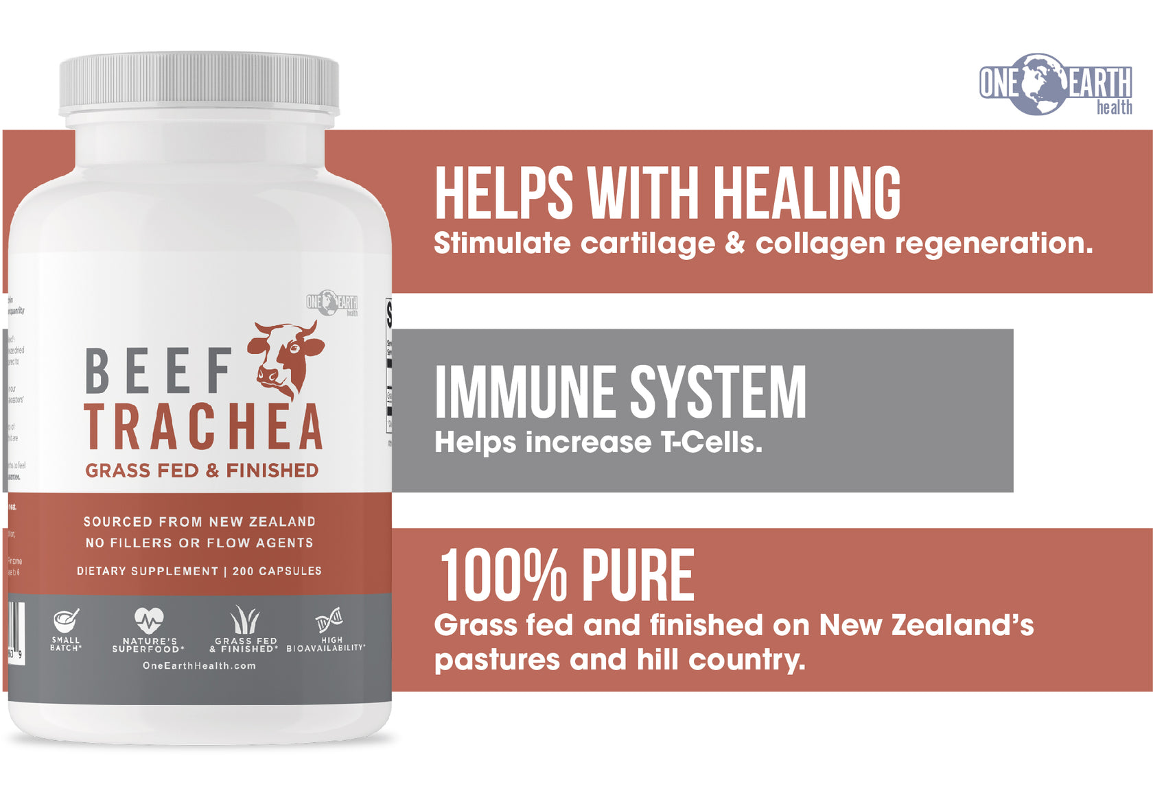 New Zealand 100% Grass Fed Beef Trachea – OneEarthHealth